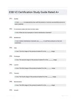 ESB V2 Certification Study Guide Rated A+