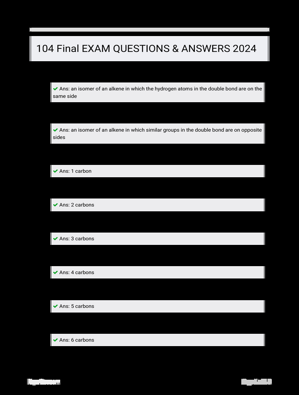 104 Final EXAM QUESTIONS & ANSWERS 2024