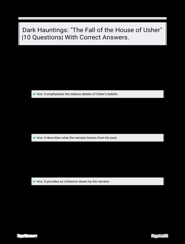 Dark Hauntings: "The Fall Of The House Of Usher" |10 Questions| With ...