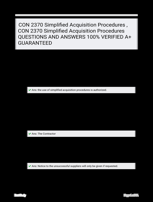CON 2370 Simplified Acquisition Procedures , CON 2370 Simplified ...
